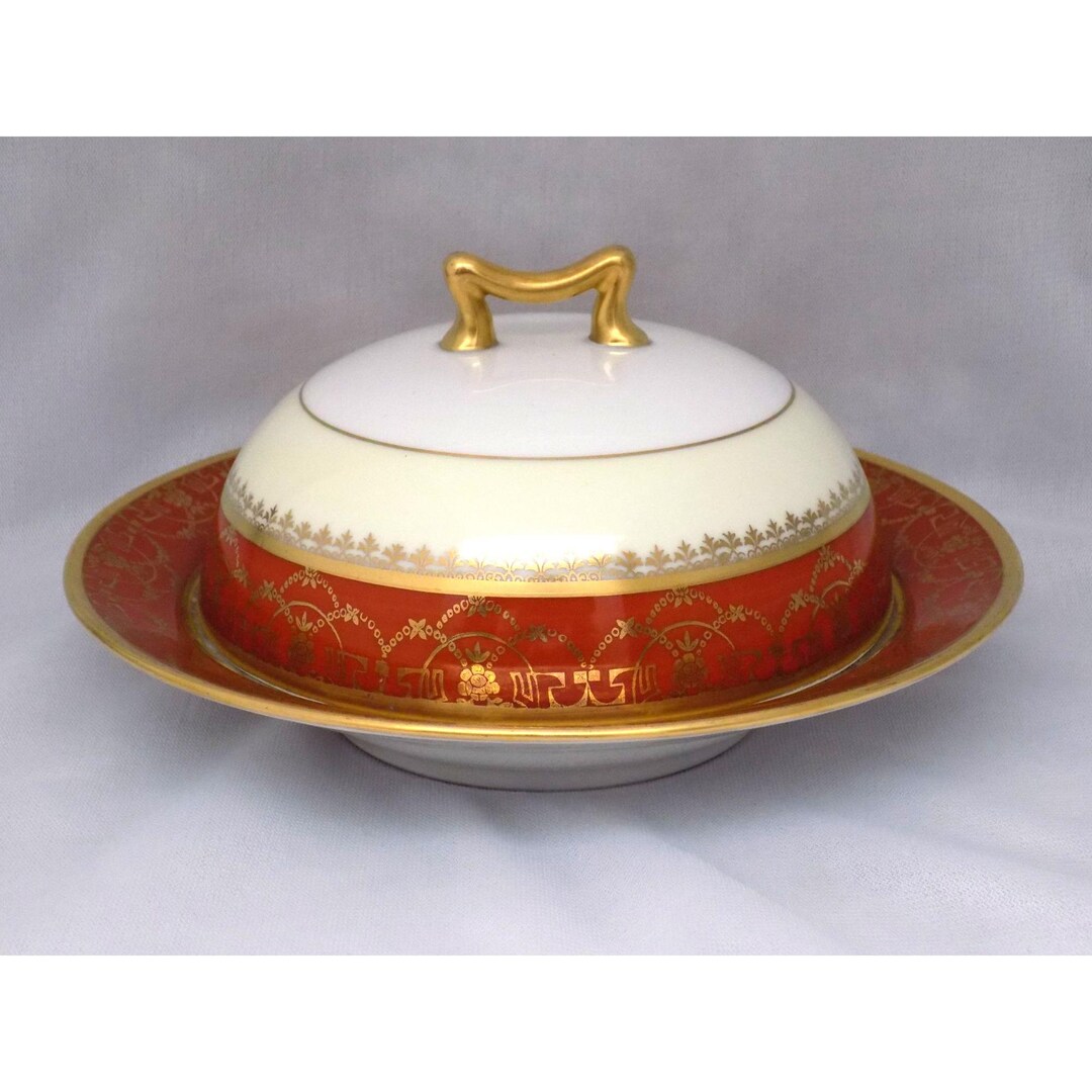 Paul Muller Selb Covered Butter Dish 24 Carat Coin Gold Vintage - Etsy