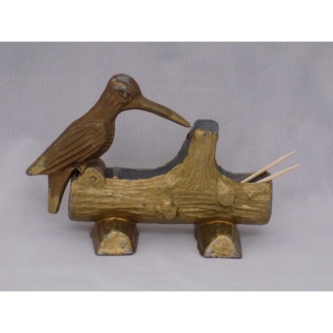 Antique Cast Iron Hummingbird Toothpick Dispenser Holder - Etsy