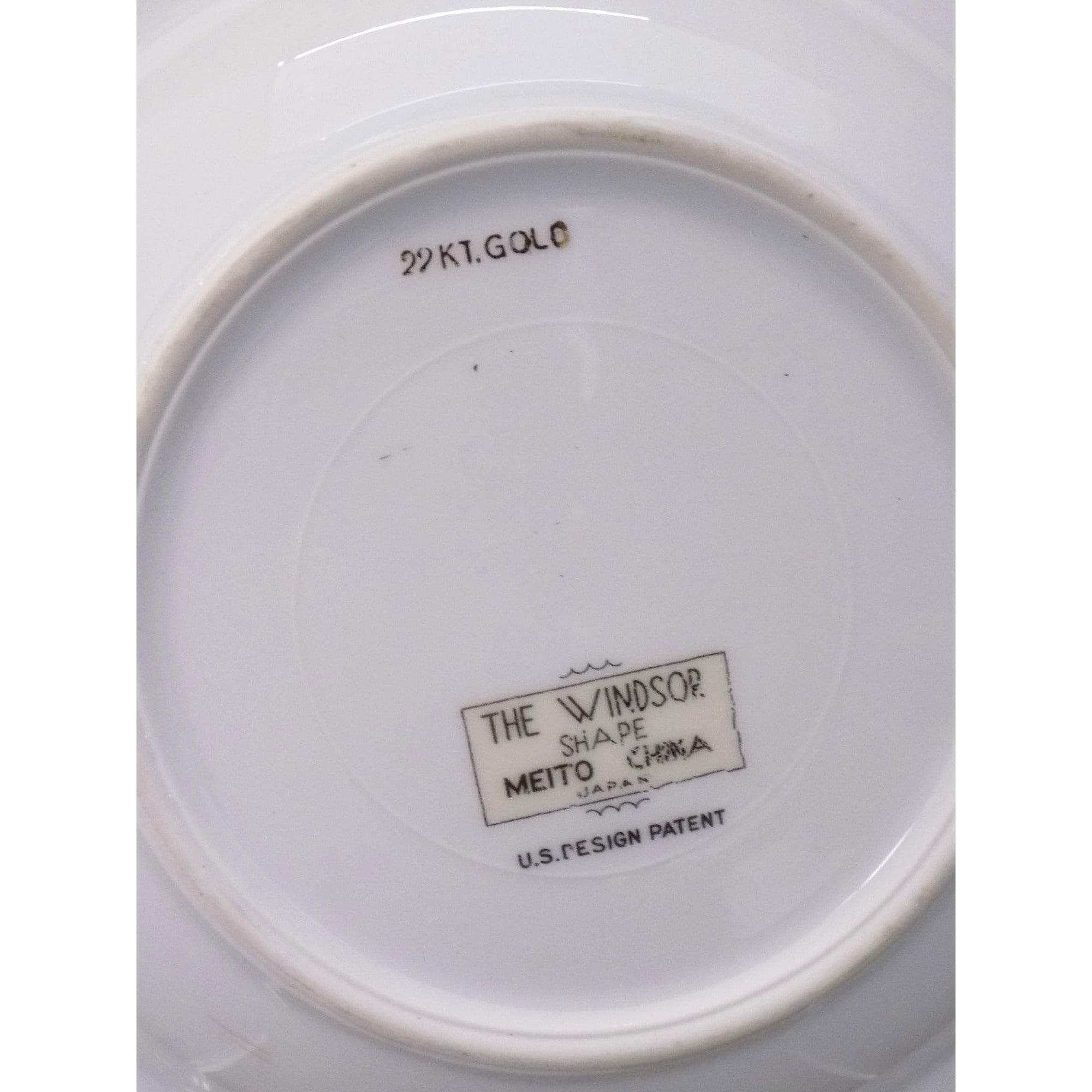 Meito China the Windsor Shape Berry Dessert Sauce Bowl 22k Gold Trim ...