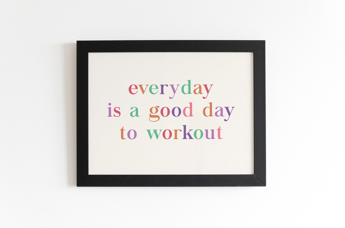 Home Gym Sign | Workout Printable | Home Gym Decor | Gym Wall Art ...