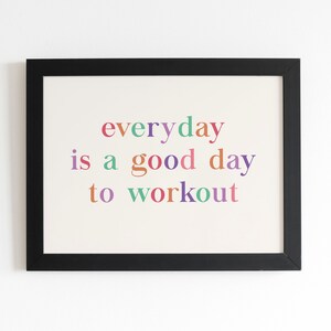Home Gym Sign | Workout Printable | Home Gym Decor | Gym Wall Art ...