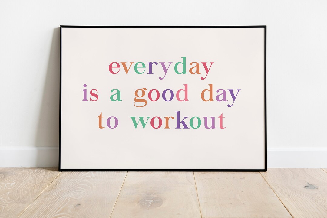 Home Gym Sign | Workout Printable | Home Gym Decor | Gym Wall Art ...