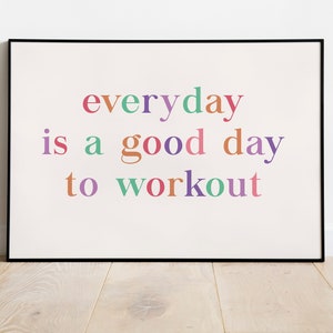 Home Gym Sign | Workout Printable | Home Gym Decor | Gym Wall Art ...