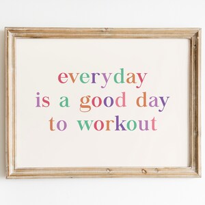 Home Gym Sign | Workout Printable | Home Gym Decor | Gym Wall Art ...