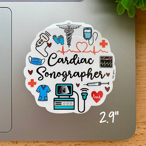 Cardiac Sonographer Stickers - Etsy