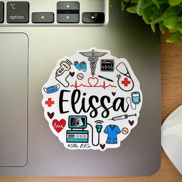 Cardiac Sticker - Etsy