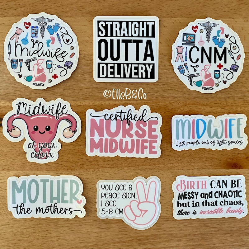 Vinyl Midwife Stickers - Etsy