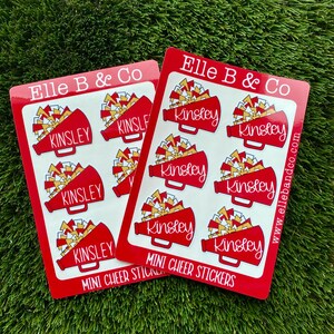 Personalized Mini Megaphone1 Sticker Sheet Water Resistant Vinyl ...