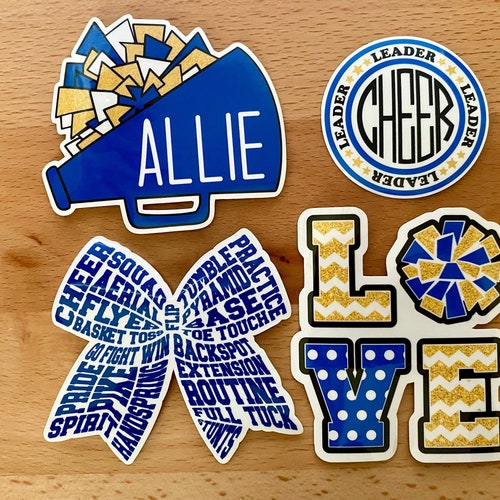 1 Dozen Personalized Cheerleading Theme Sugar Cookies Cheer - Etsy