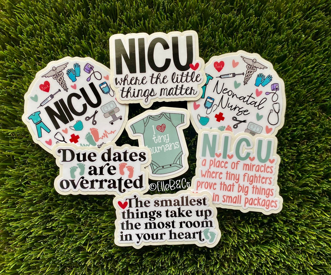 NICU Nurse Stickers | Neonatology | Water Resistant Vinyl Stickers - Etsy