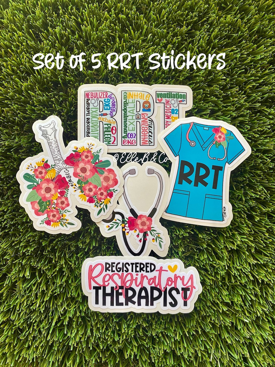 Set of 5 RT or RRT Stickers Water Resistant Vinyl Stickers - Etsy