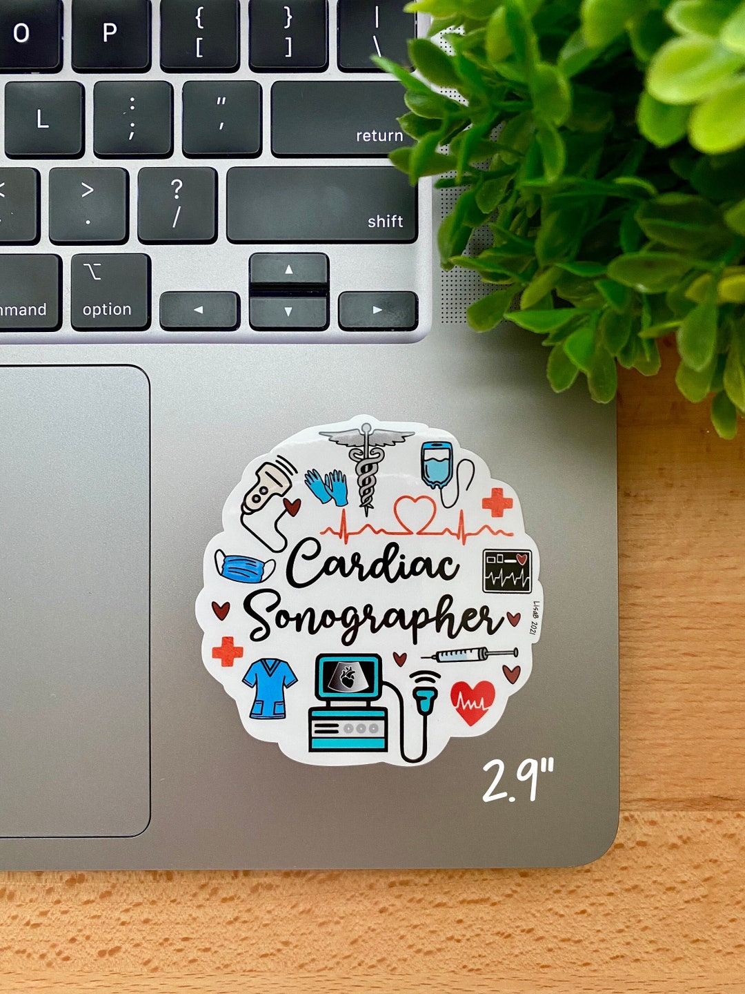 Cardiac Sonographer Stickers Water Resistant Vinyl Sticker - Etsy