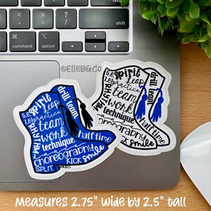 Drill Team, Dance Team Sticker Set | Water Resistant Vinyl Stickers - Etsy