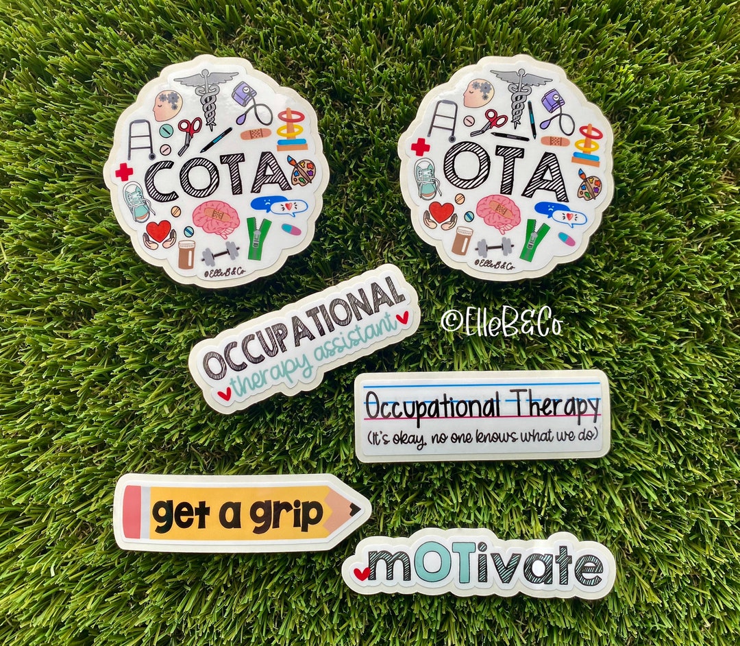 OT Assistant/cota Stickers | Water Resistant Vinyl Stickers - Etsy