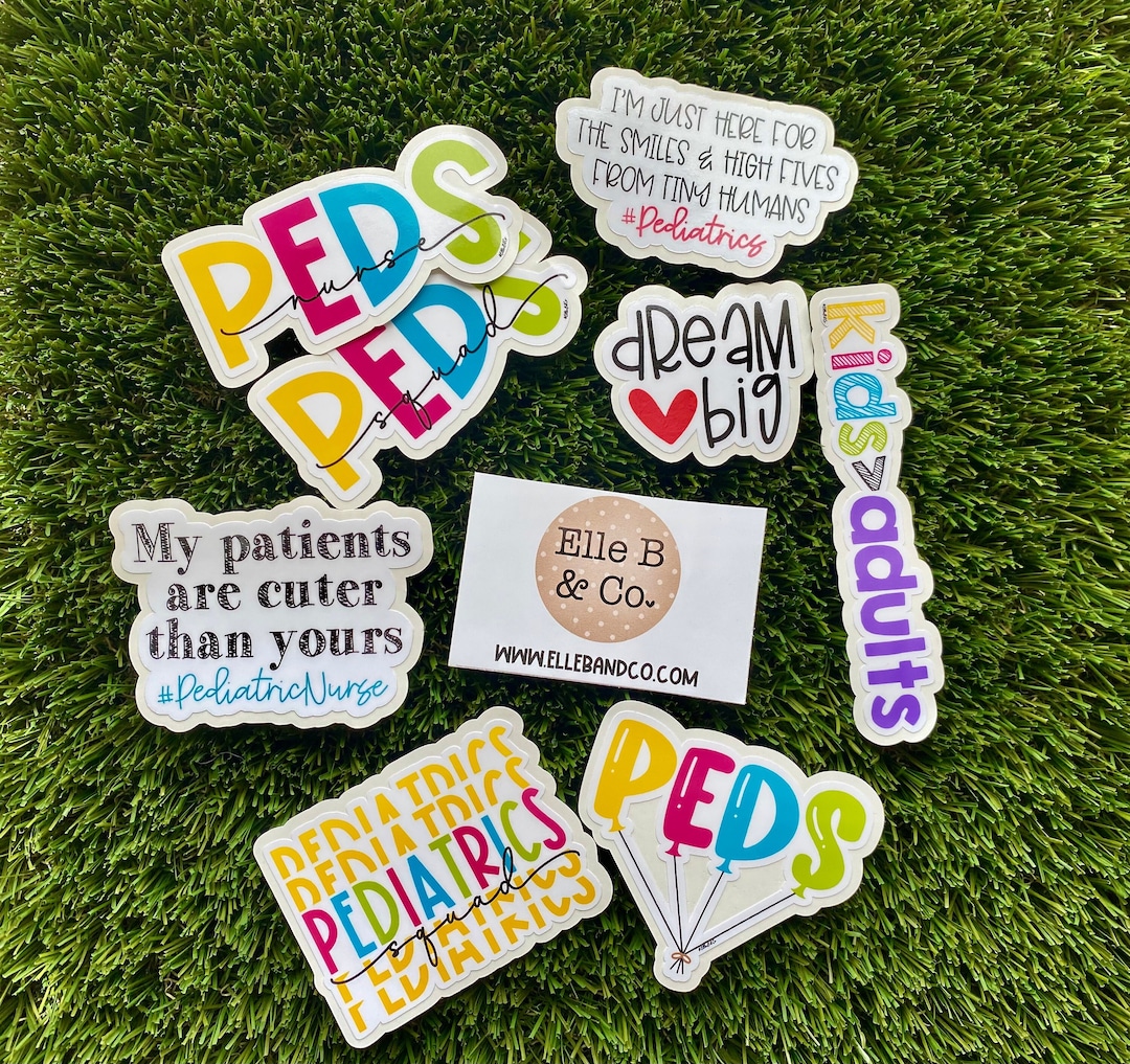 Peds/pediatrics Stickers | Water Resistant Vinyl Stickers - Etsy
