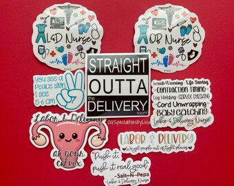 Labor and Delivery Stickers - Etsy