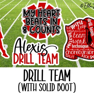 Drill Team, Dance Team Sticker Set | Water Resistant Vinyl Stickers - Etsy