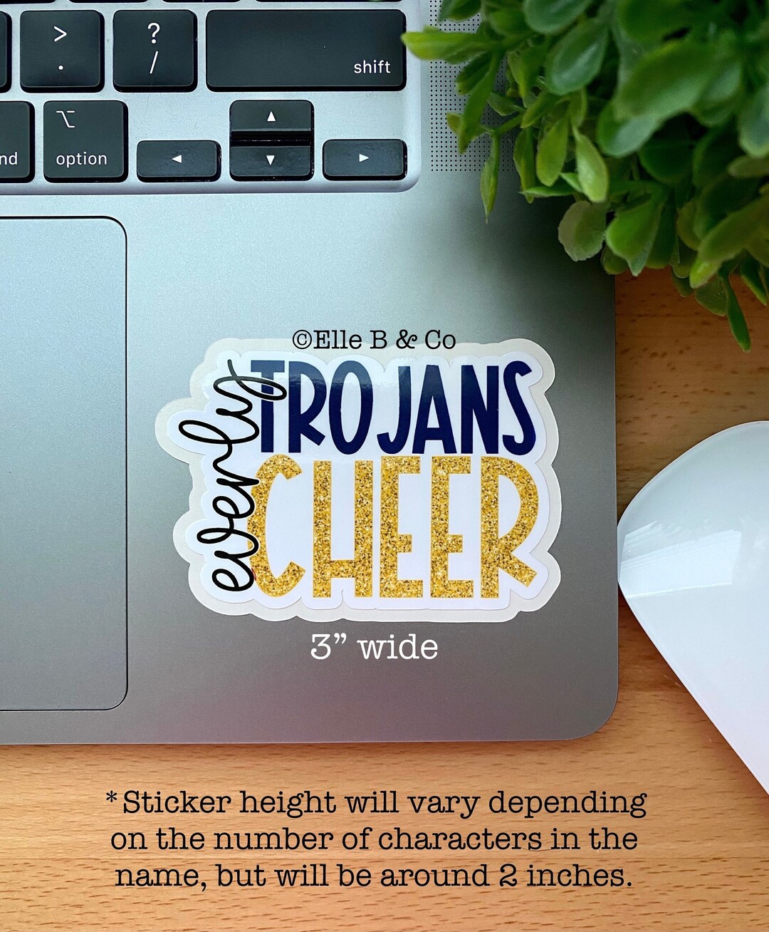 Personalized Cheer Team Sticker | Water Resistant Vinyl Sticker - Etsy