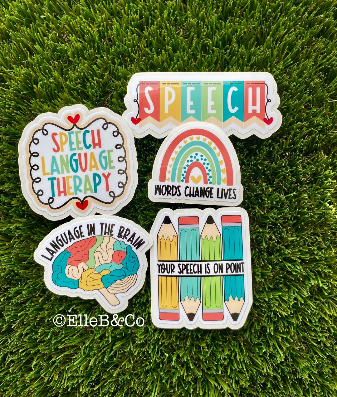 Speech Therapy Stickers | Water Resistant Vinyl Stickers - Etsy