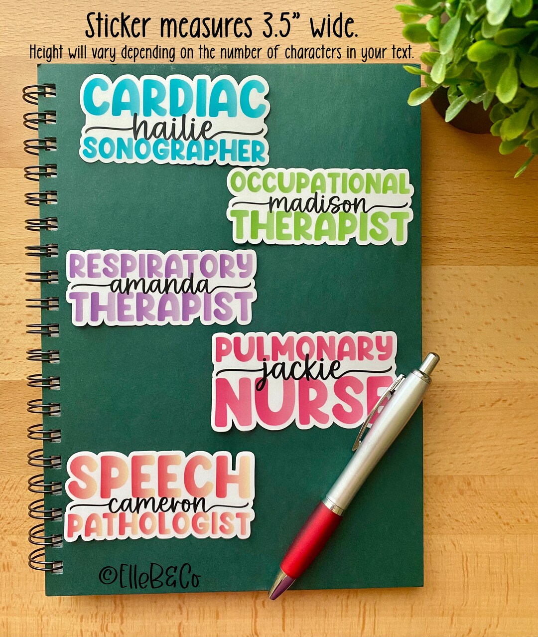 Personalized Name/title Sticker | Water Resistant Vinyl Stickers - Etsy