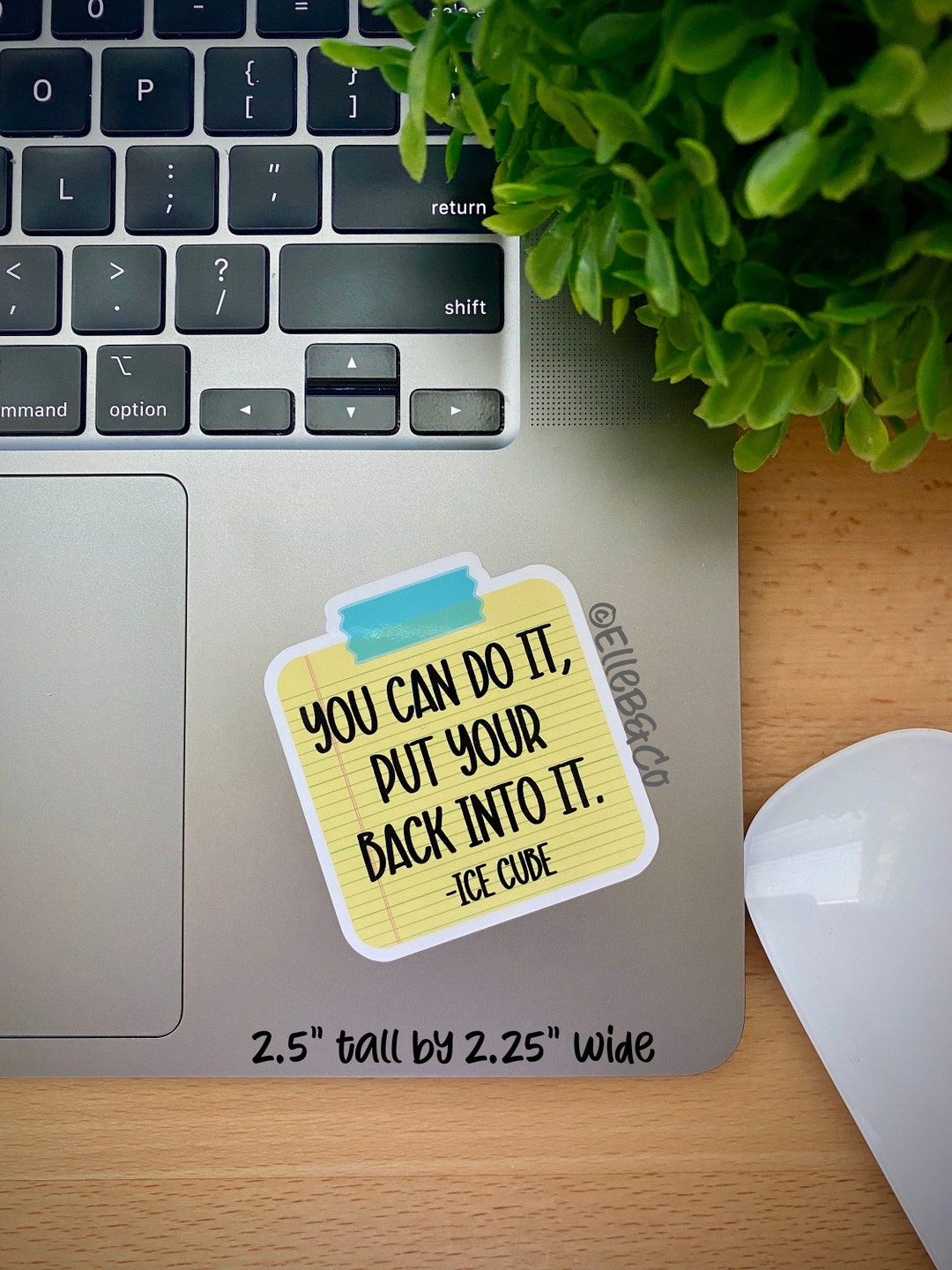 You Can Do It - Humorous Motivational Sticker | Water Resistant Vinyl ...
