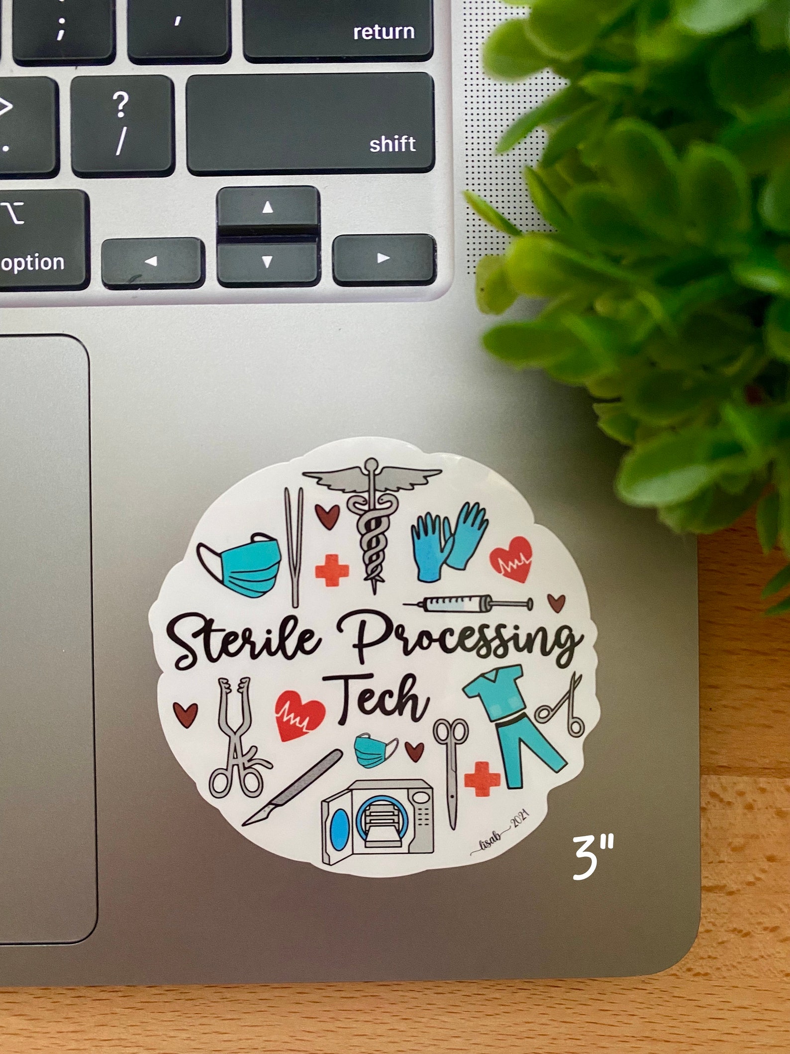 Set of 6 Sterile Processing Tech Stickers | Water Resistant Vinyl ...