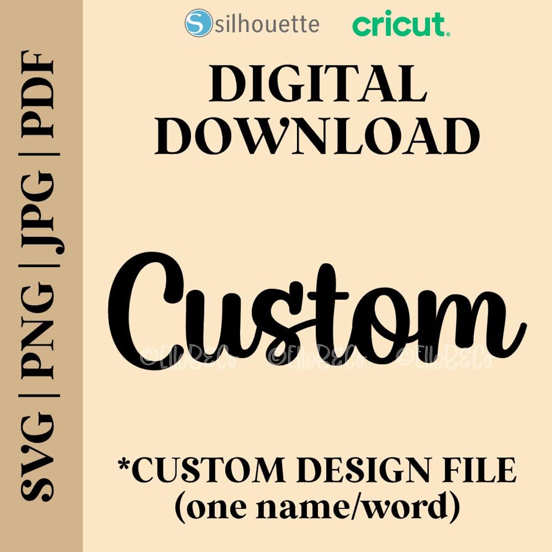 Custom Name SVG PNG | Custom Name Cut File | Script Name Design - Etsy
