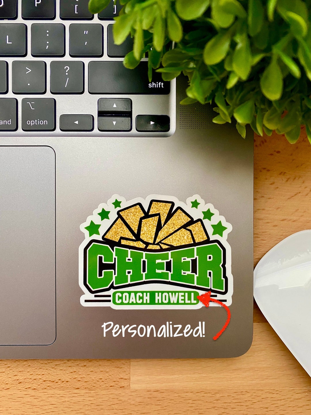 Personalized Cheer Coach Sticker Water Resistant Vinyl Sticker - Etsy