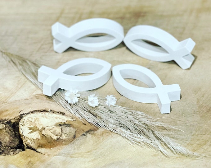 Decoration Fish, Communion, Baptism, Raysin, Set of 4 - Etsy