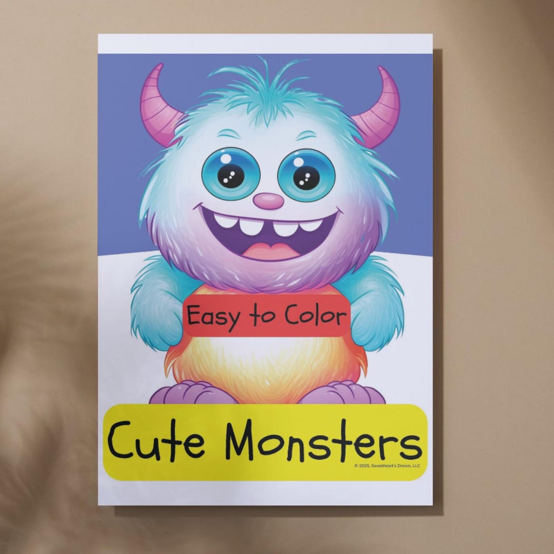 Cute Monsters - Whimsical Coloring Fun for Little Artists - PDF ...