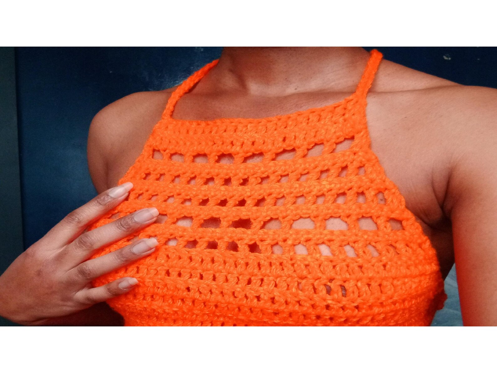 Crochet Halter Top Pattern Crochet High Neck Top Pattern Etsy