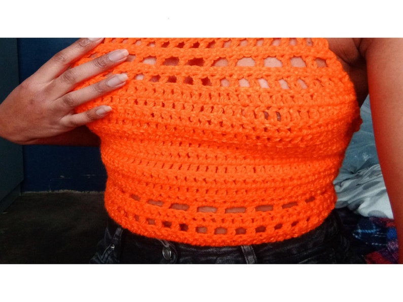 Crochet Halter Top Pattern, Crochet High Neck Top Pattern, Halter Top ...