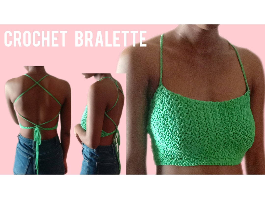 Easy Crochet Bralette Top Pattern - Etsy