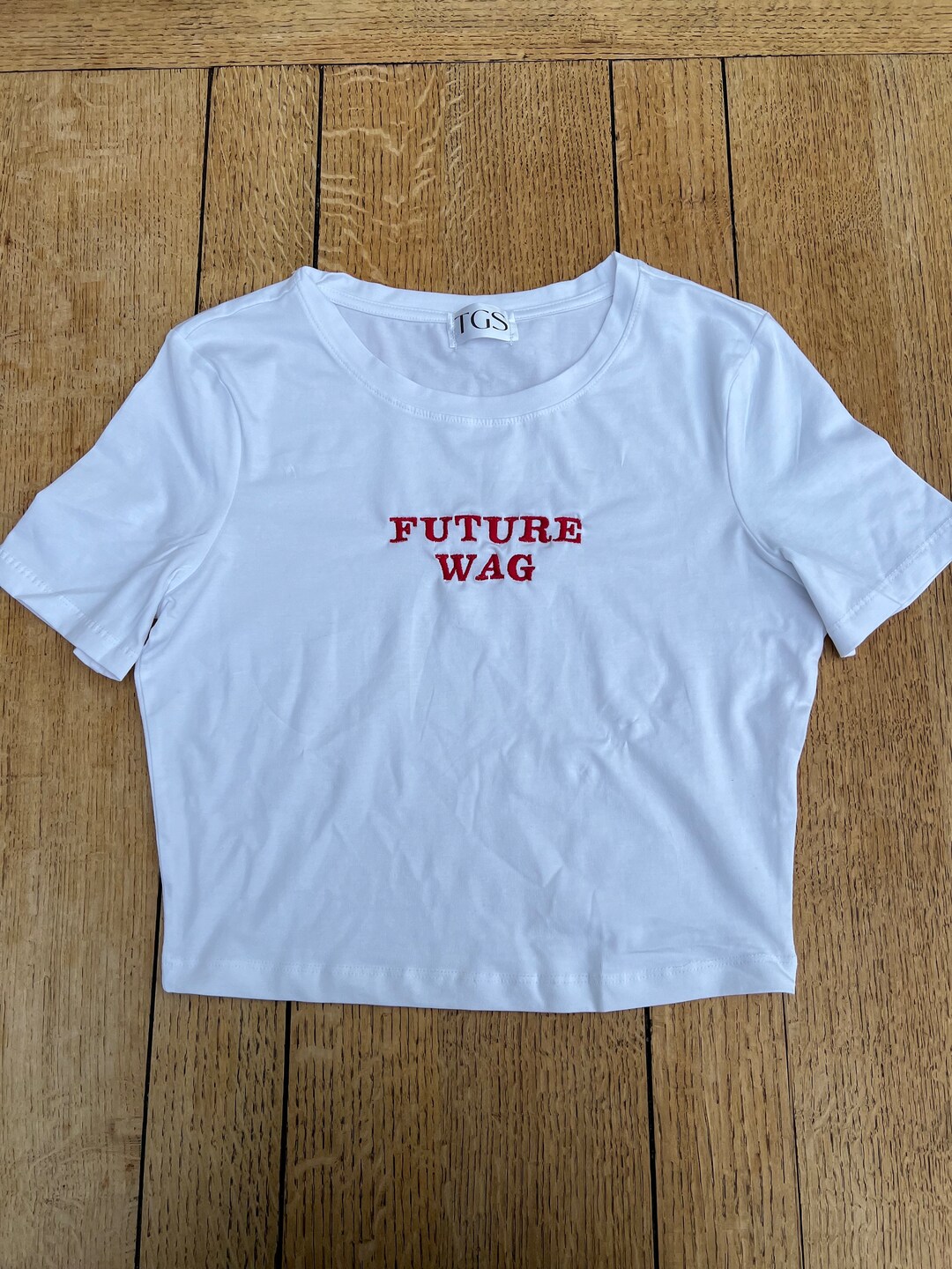 Future Wag England Baby Tee, Euros, Football, Summer Top, Embroidery ...