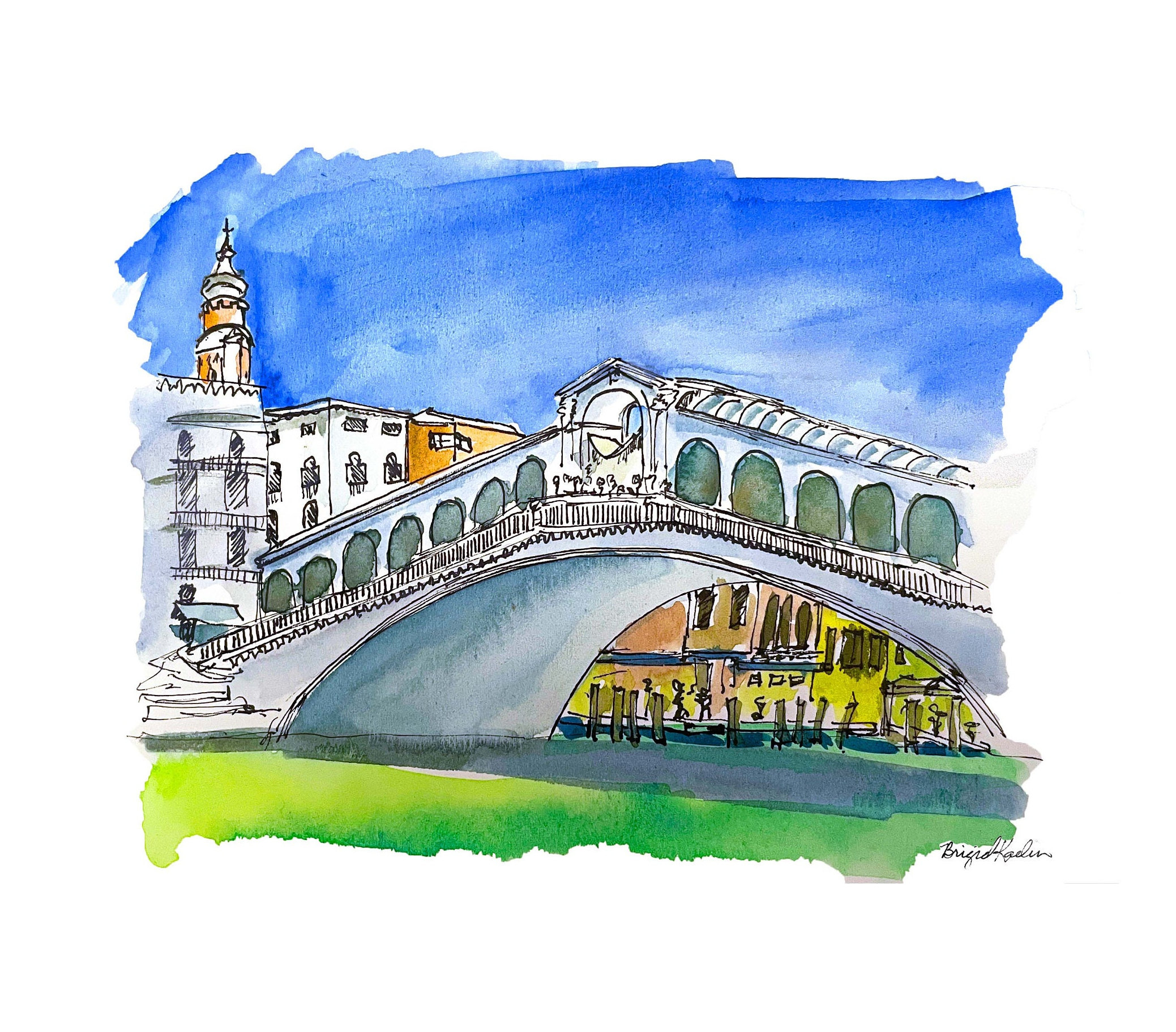 Rialto Bridge Clipart
