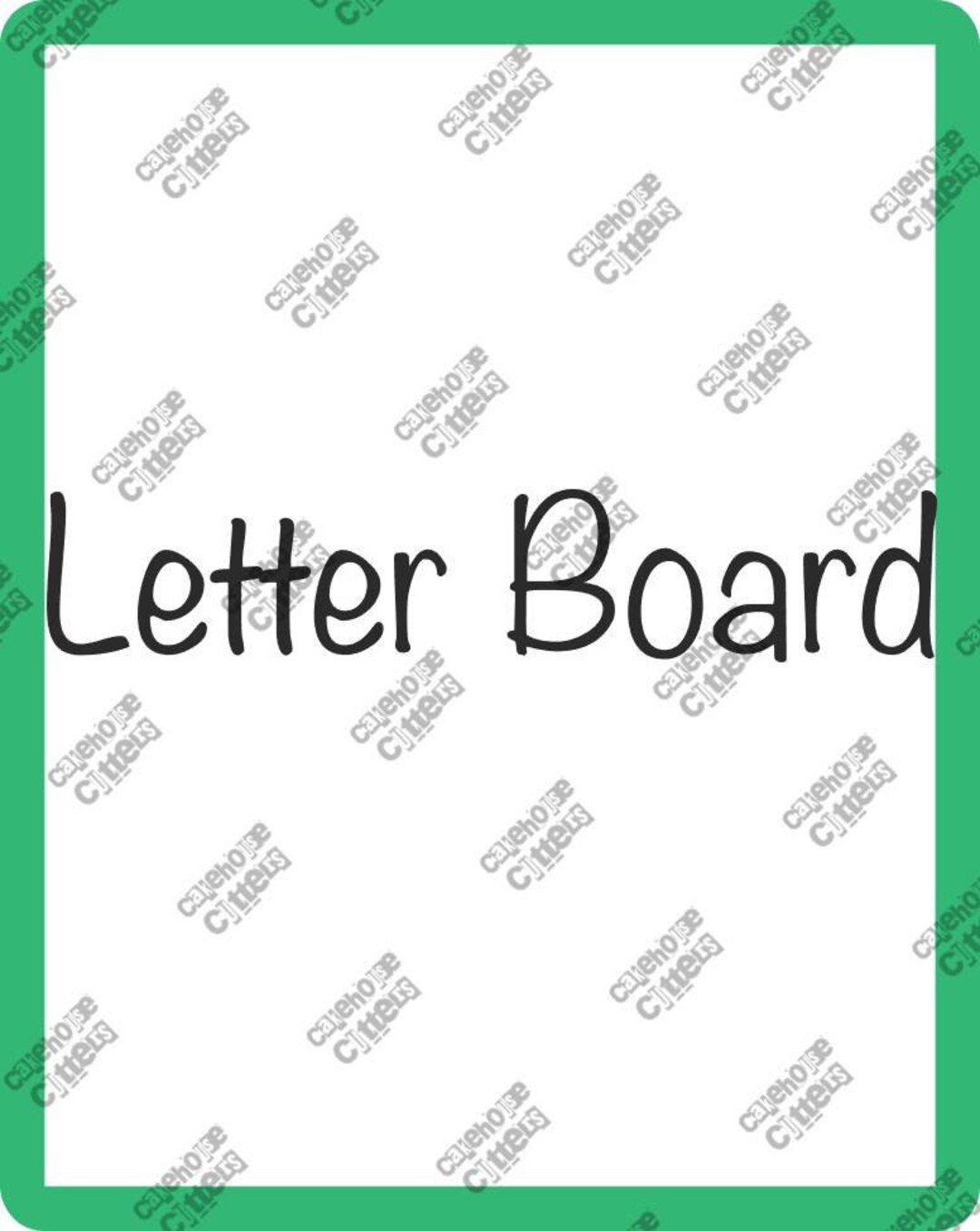 Letter Board Cookie Cutter, Cookie Cutters, Cookie, 3d Printed Cookie ...