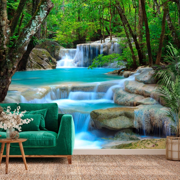 Waterfall Wall Decal - Etsy
