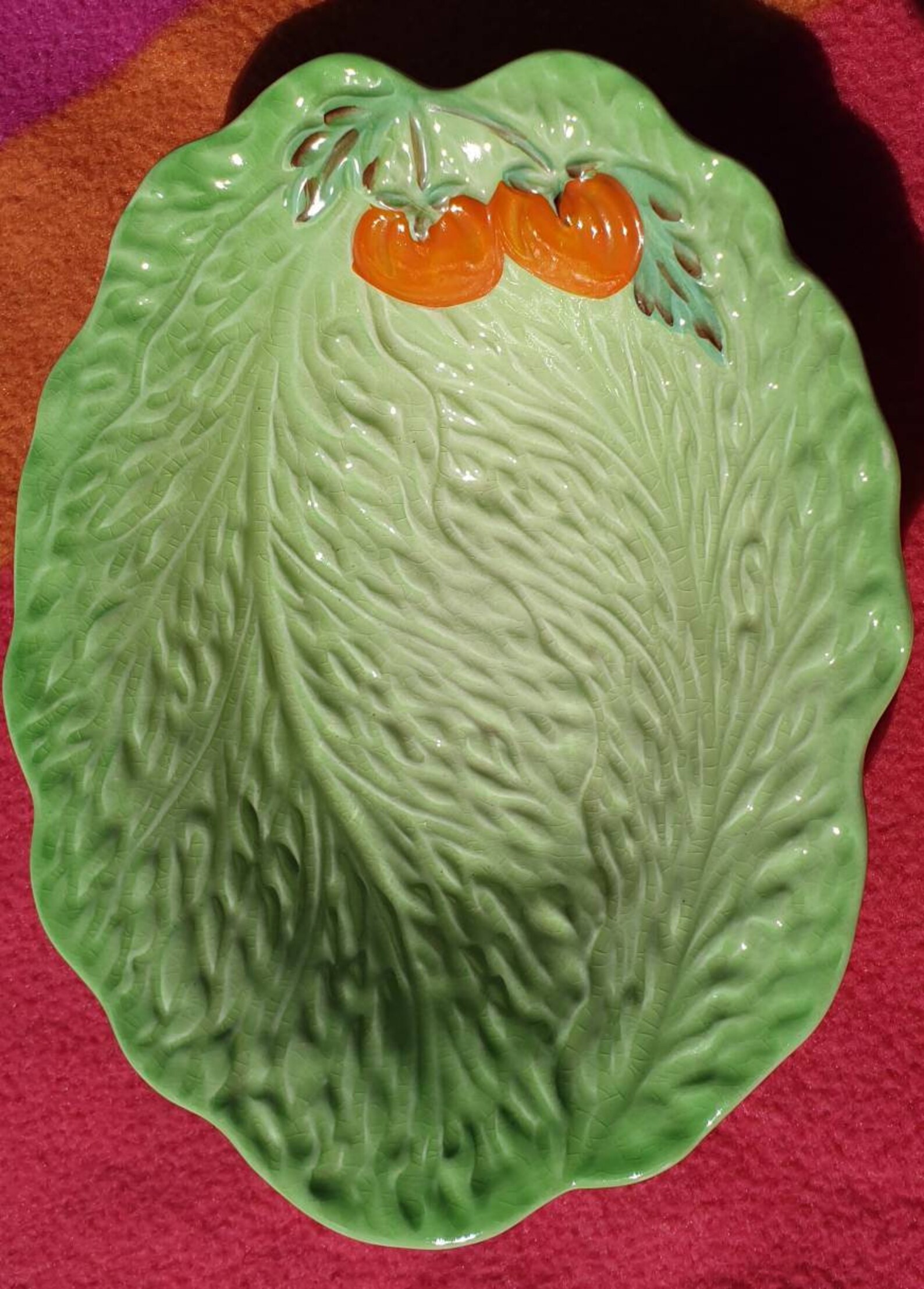 2 Cabbage Ware Dishes Green Beswick and Yellow Fielding With - Etsy UK