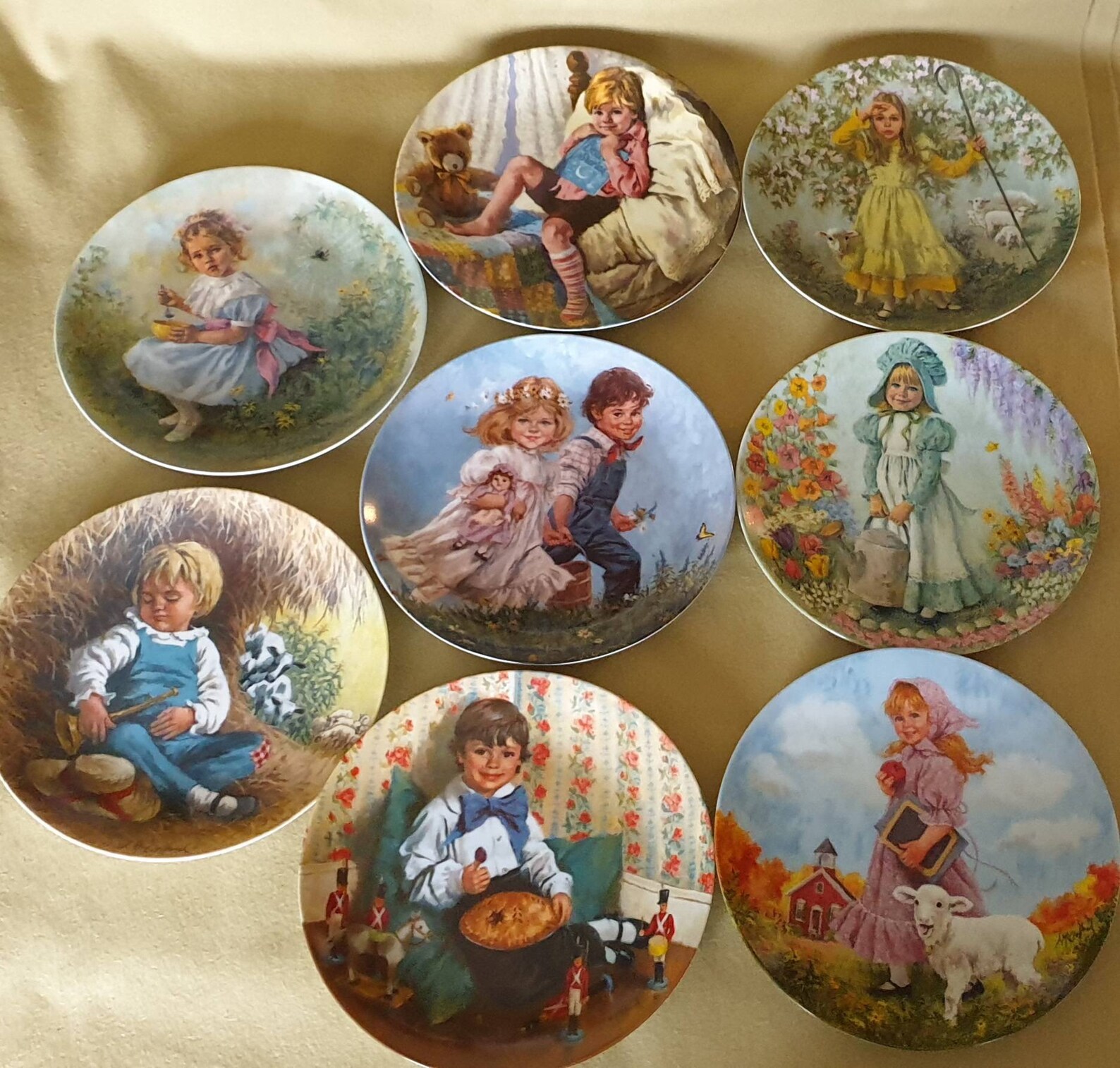 Complete Set 8 Reco Mother Goose Series Collectable Plates by | Etsy