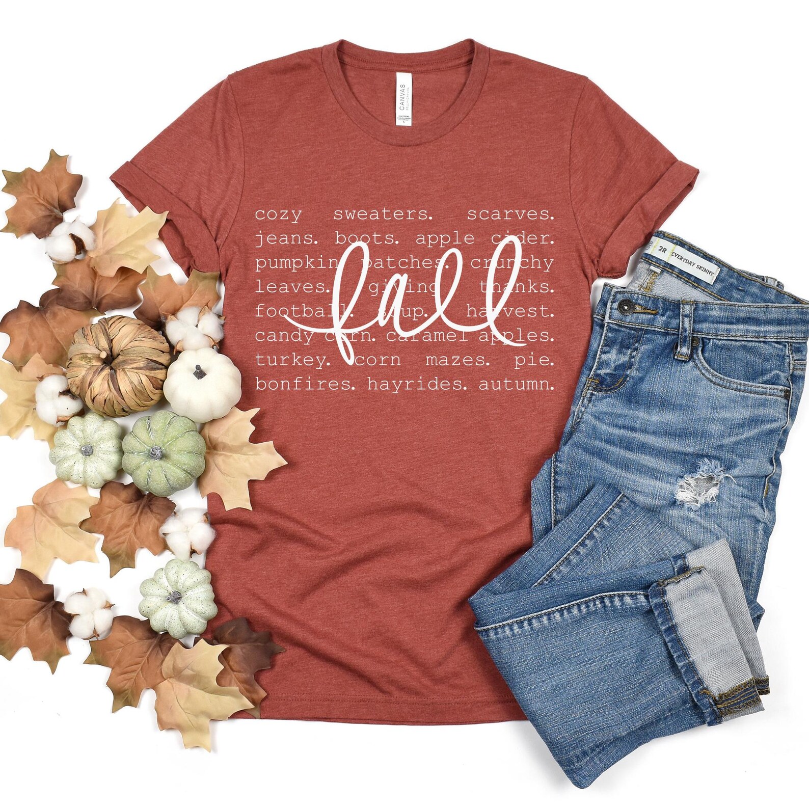 Cozy Fall Shirt Women, Fall Aesthetic Tee, Neutral Autumn Graphic Tee ...