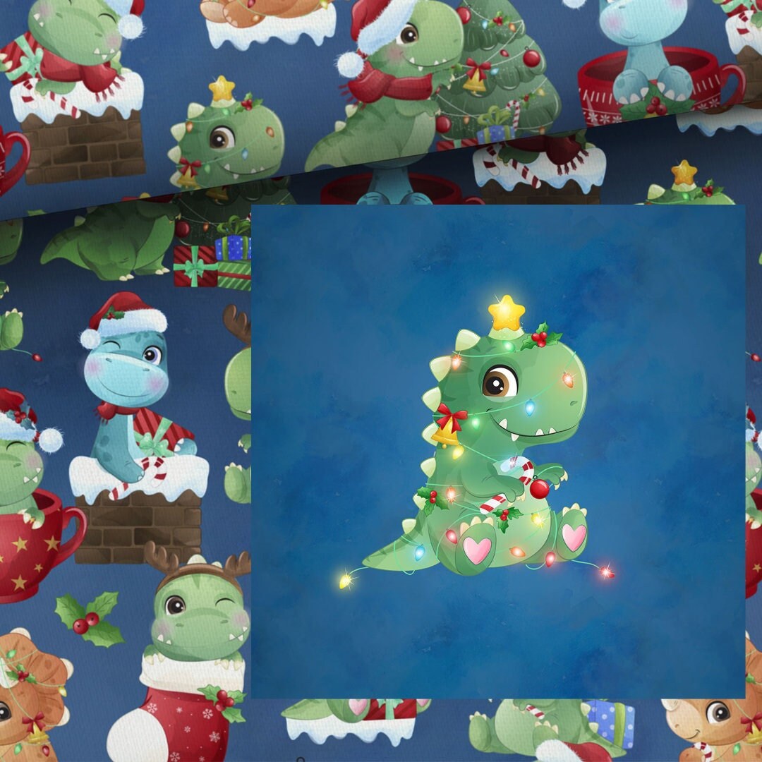 Stoff Sweat French Terry Sommersweat Lustige Dinosaurier - Etsy