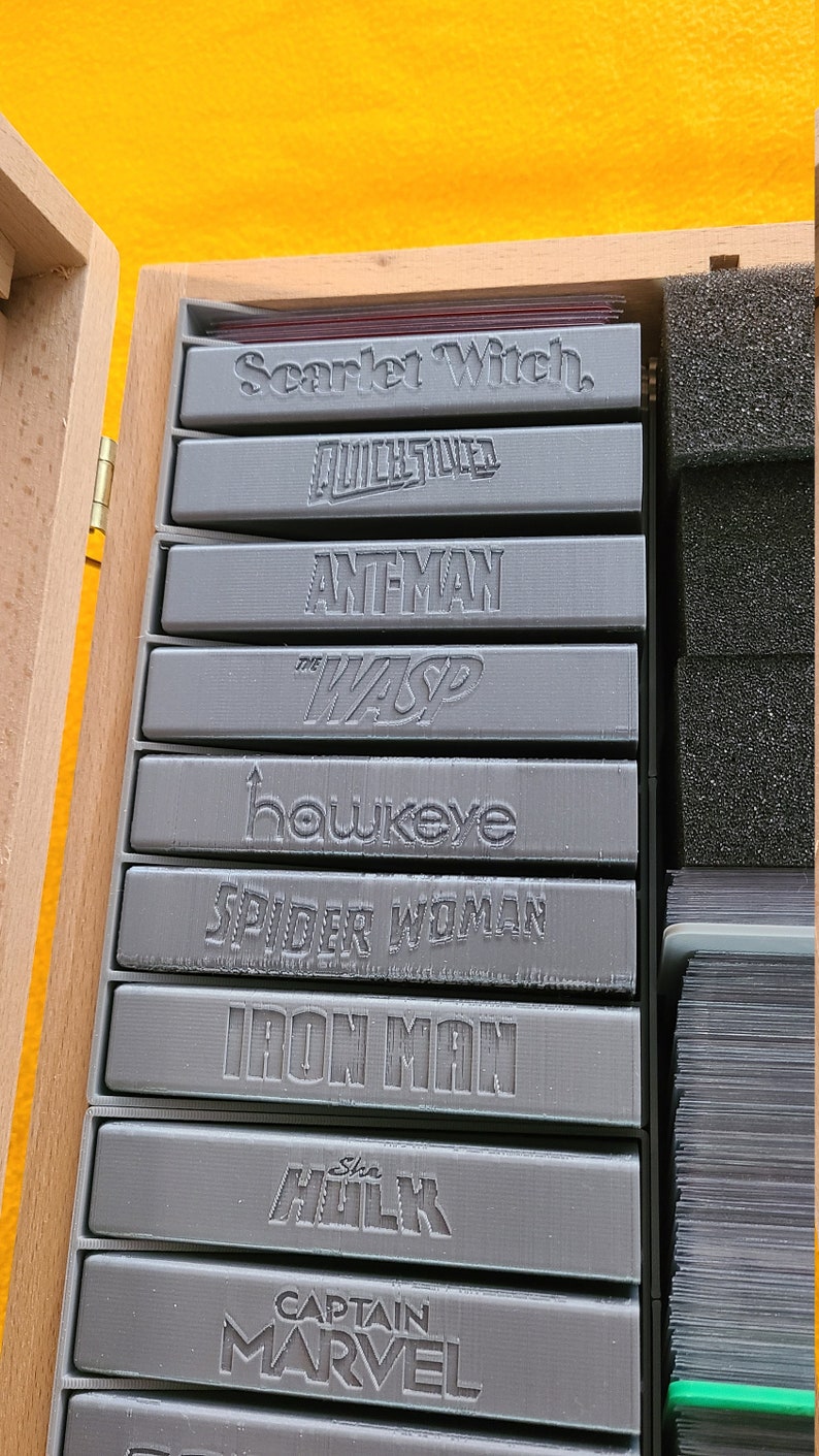 UPDATE STL FILES - Marvel Champions Insert/organizer Ver.2 - Etsy