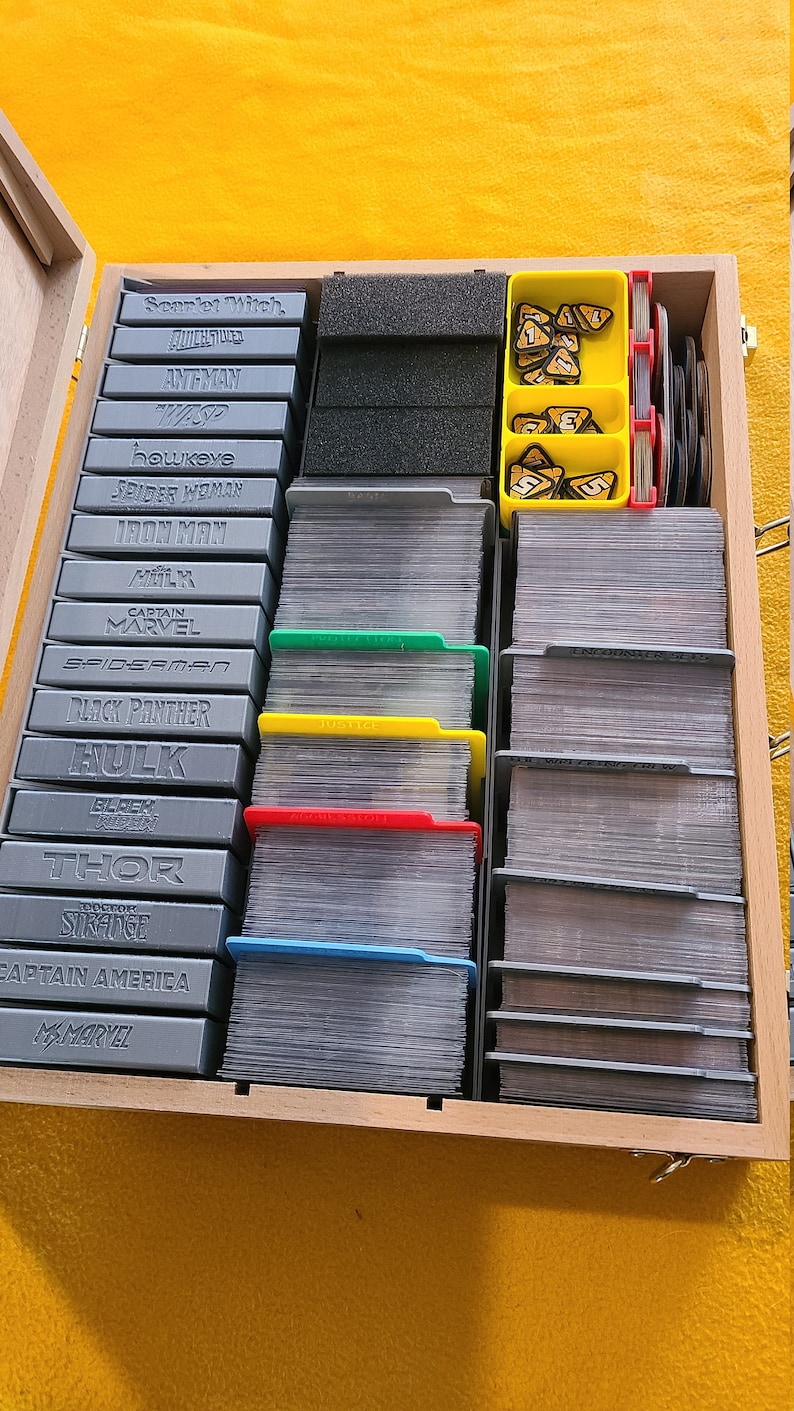 UPDATE STL FILES - Marvel Champions Insert/organizer Ver.2 - Etsy