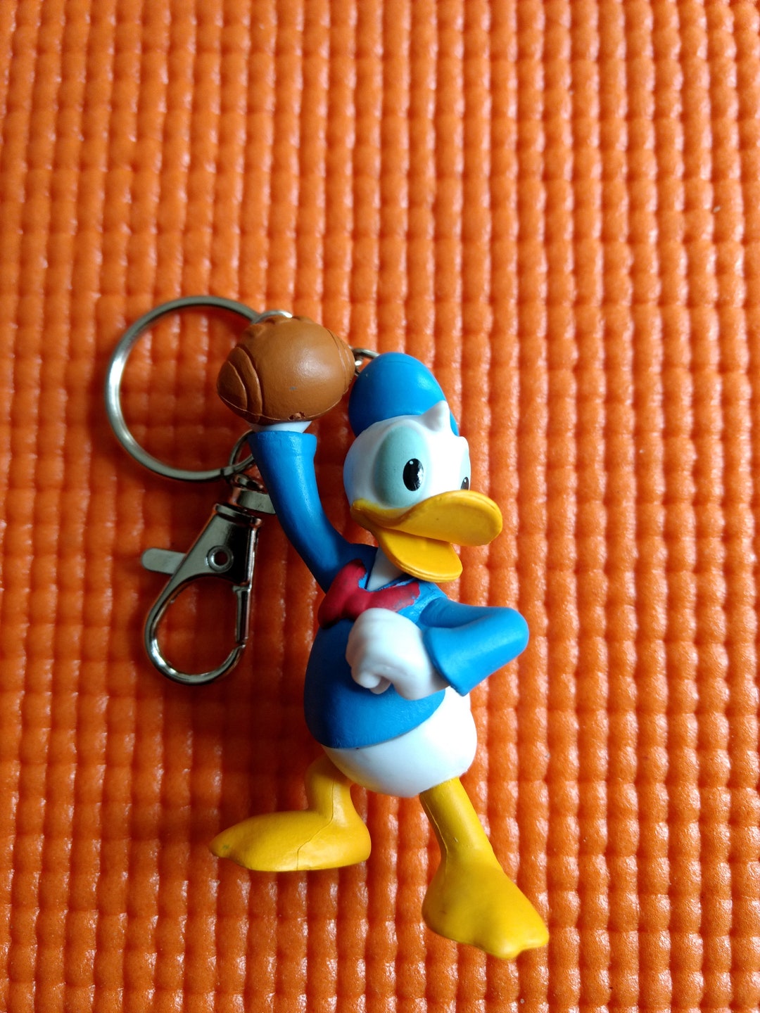 Disney Mickey Football Donald Duck Keychain / Key Ring / Key Chain ...