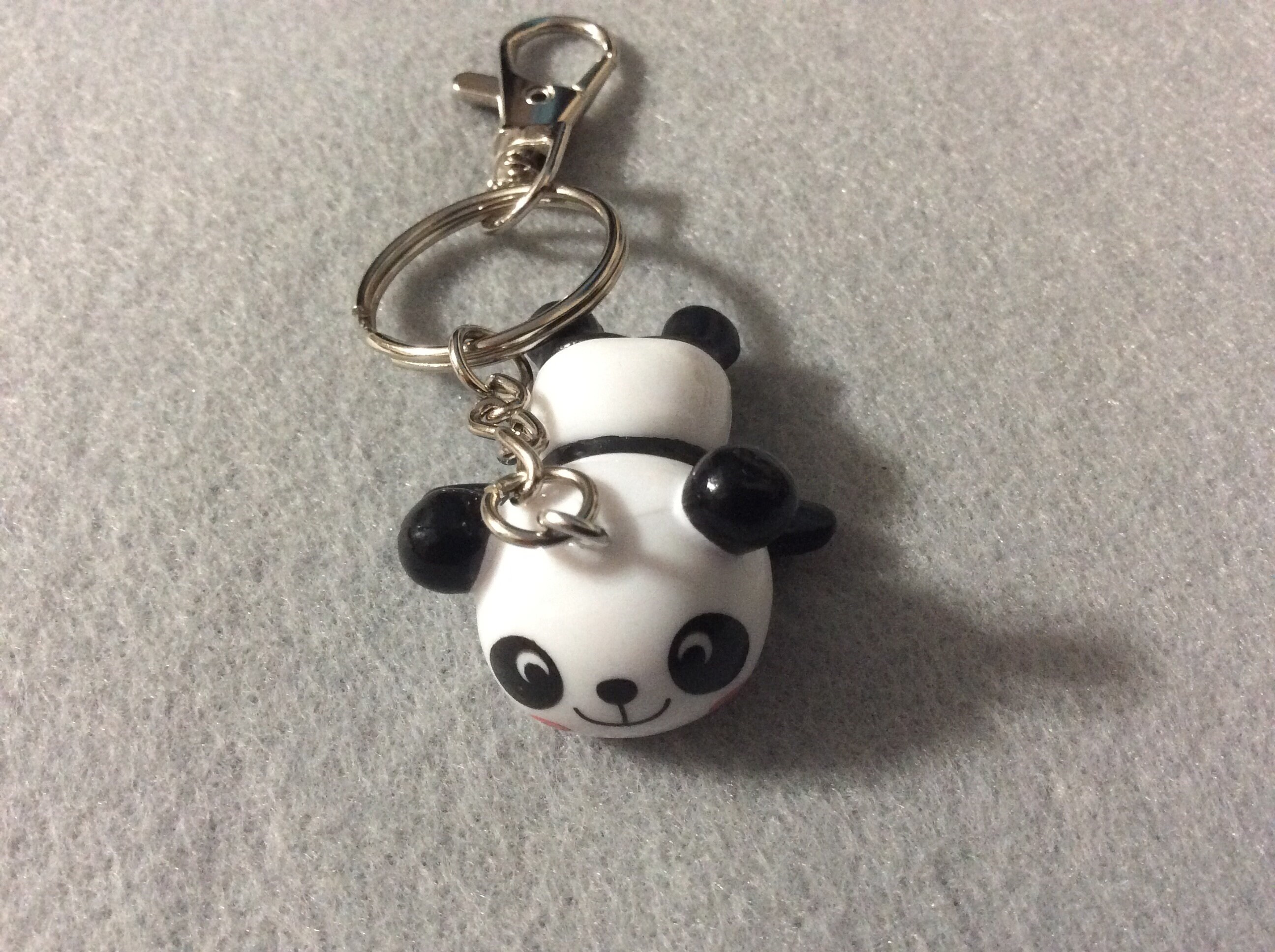 Panda Bear Figure Keychain / Key Ring / Key Chain / Keys - Etsy UK