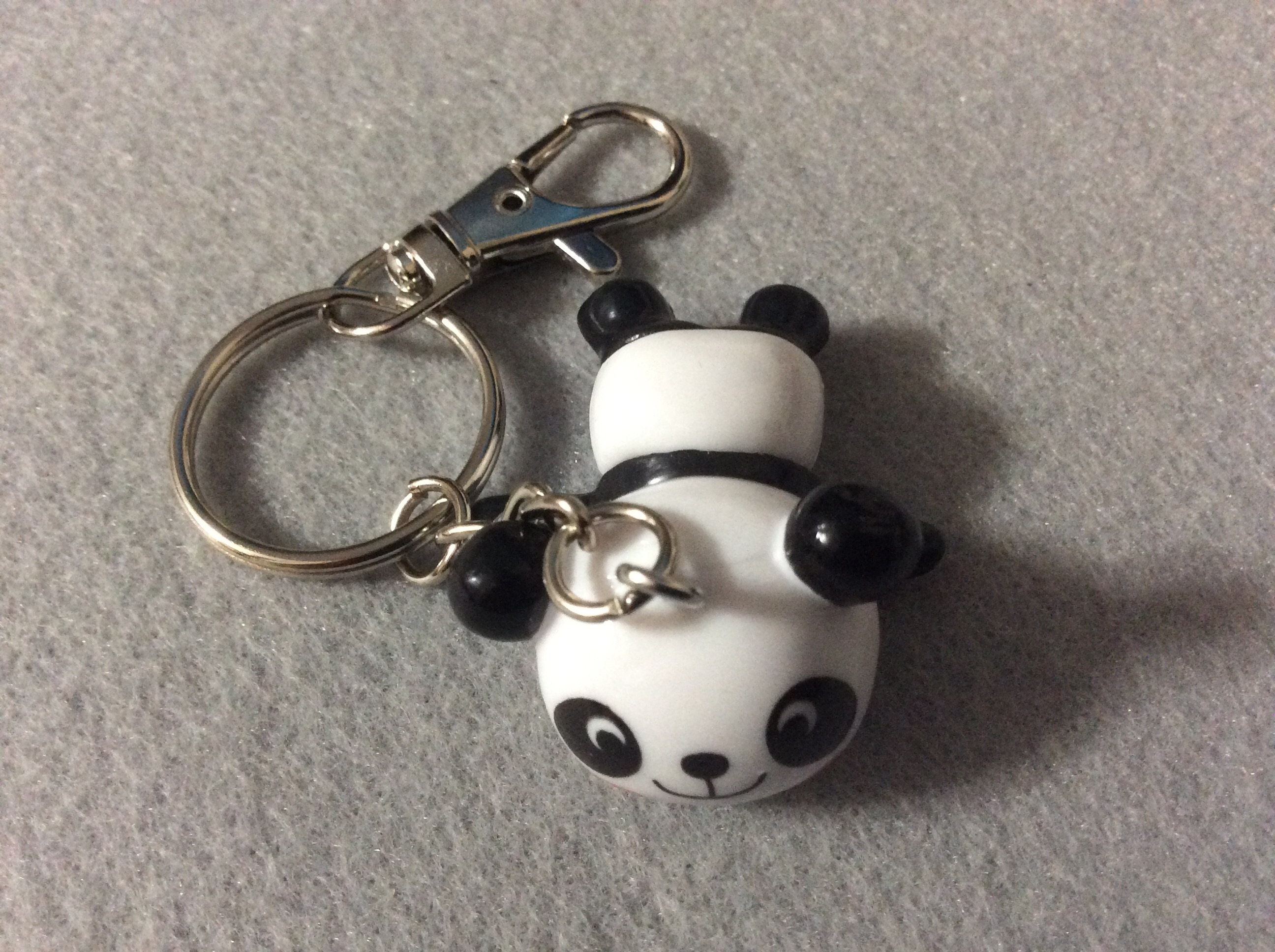 Panda Bear Figure Keychain / Key Ring / Key Chain / Keys - Etsy UK
