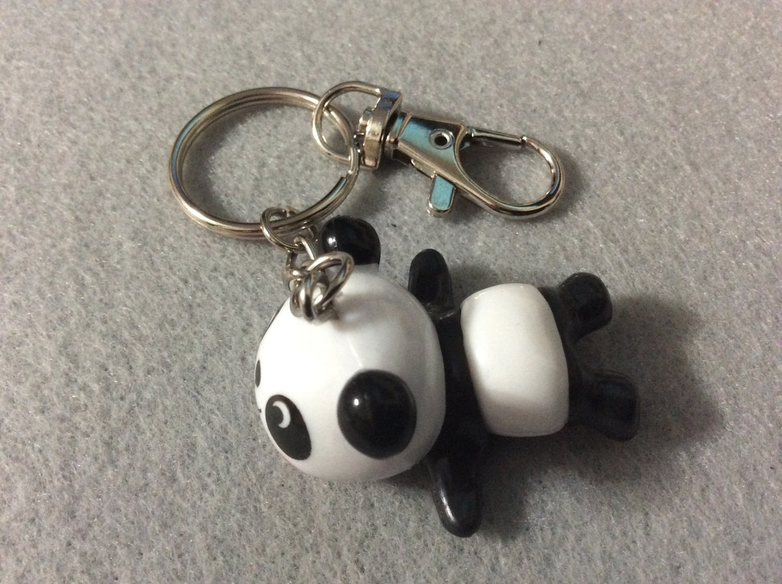 Panda Bear Figure Keychain / Key Ring / Key Chain / Keys - Etsy UK