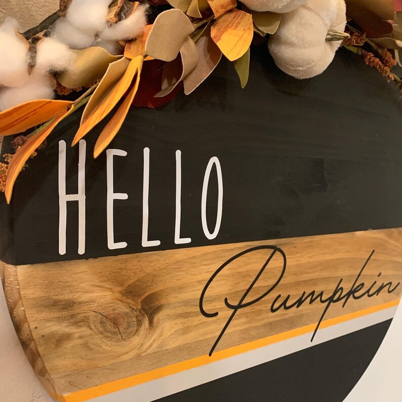 Hello Pumpkin Door/wall Decor - Etsy