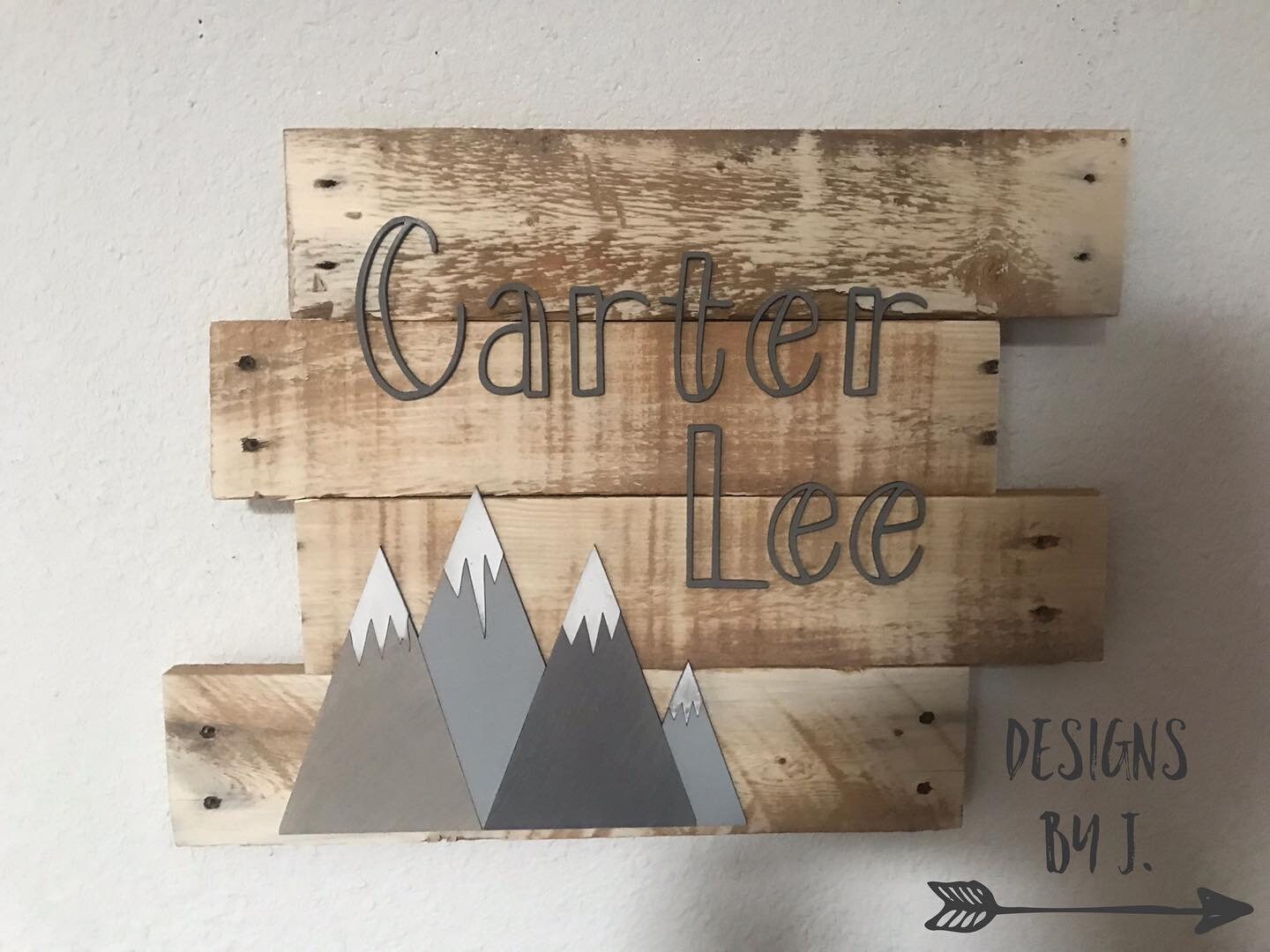 Custom Pallet Name Sign - Etsy