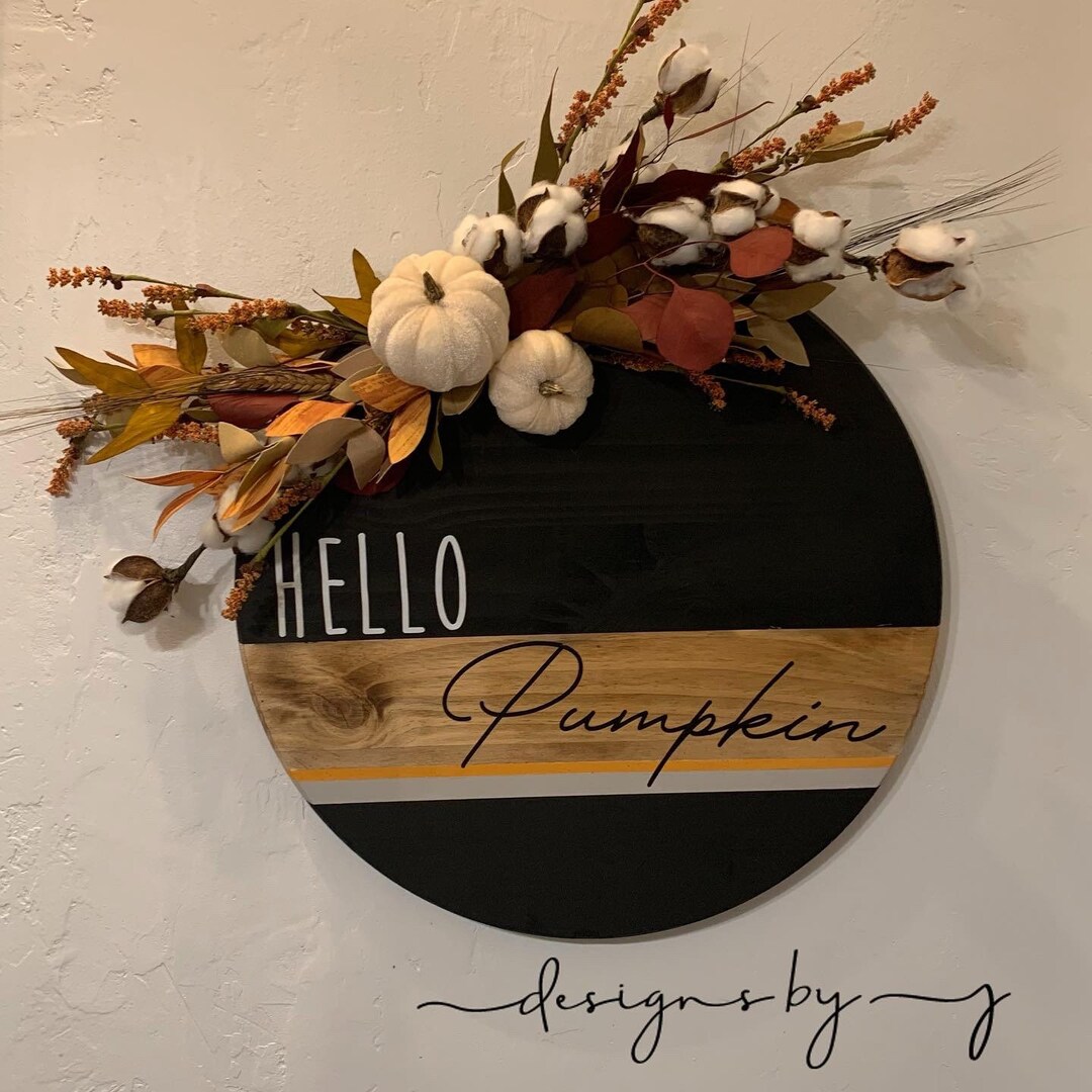 Hello Pumpkin Door/wall Decor - Etsy
